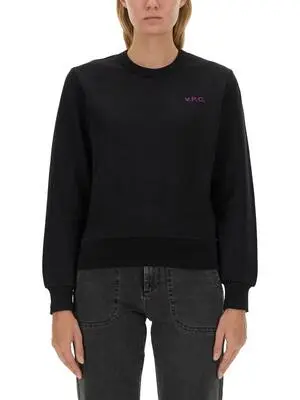 A.p.c. Logo Sweatshirt - Black
