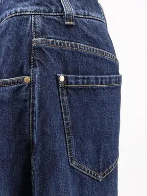 Brunello Cucinelli Wide Barrel Full Length Jeans - Multicolor