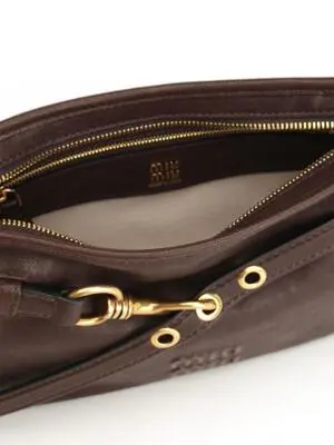 Miu Miu Aventure Shoulder Bag Nappa Aviator - Brown