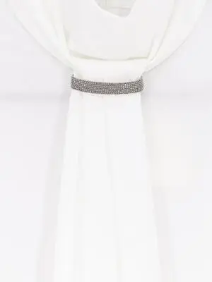 Brunello Cucinelli Cotton Blend Shirt With Monili Detail - Multicolor