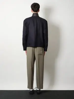 Bottega Veneta Compact Cotton Gabardine Harrington Jacket - Multicolor