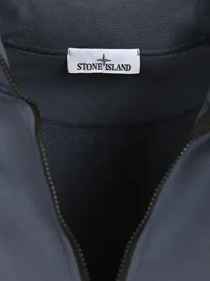 Stone Island Organic Cotton Sweatshirt With Short Zip