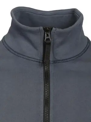 Stone Island Organic Cotton Sweatshirt With Short Zip