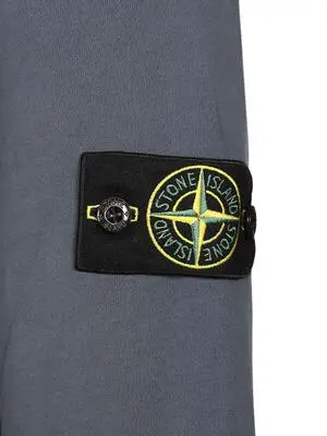 Stone Island Organic Cotton Sweatshirt With Short Zip