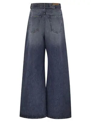 Sportmax Procida Low-waisted Oversize Denim Trousers