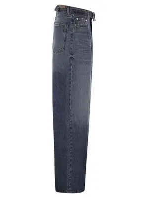Sportmax Procida Low-waisted Oversize Denim Trousers