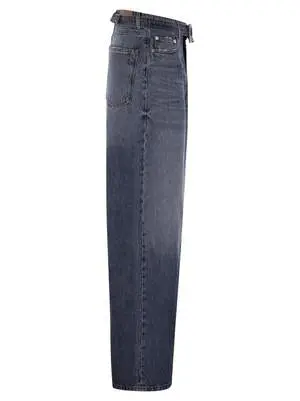 Sportmax Procida Low-waisted Oversize Denim Trousers - Multicolor