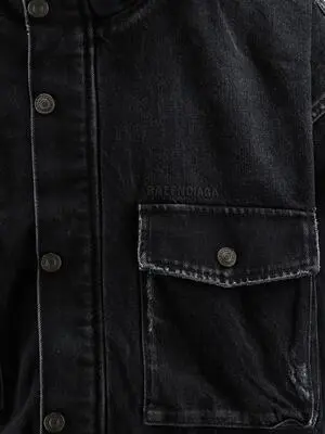 Balenciaga Hooded Denim Jacket