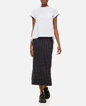 Sportmax Crystal Lycra Midi Skirt - Multicolor
