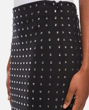 Sportmax Crystal Lycra Midi Skirt - Multicolor