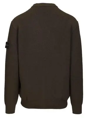 Stone Island Pure Virgin Wool Crew Neck Sweater - Gray