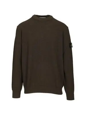 Stone Island Pure Virgin Wool Crew Neck Sweater - Gray