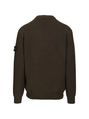 Stone Island Pure Virgin Wool Crew Neck Sweater - Gray