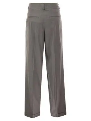 Peserico Tailored Virgin Wool Trousers - Multicolor