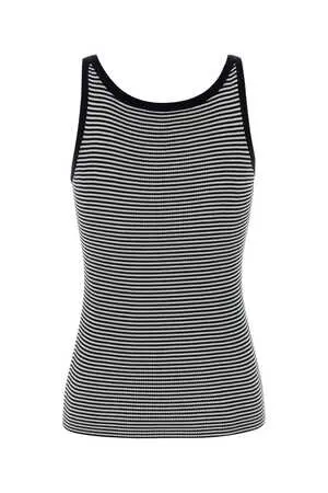 Prada Embroidered Silk Tank Top