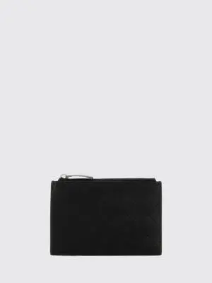 Bottega Veneta Woven Leather Credit Card Holder - Black