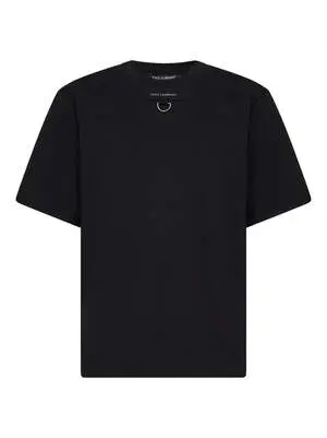 Dolce & Gabbana Black Jersey Logo T-shirt