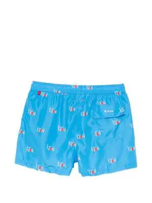 Kiton Swim Shorts With Logo Print