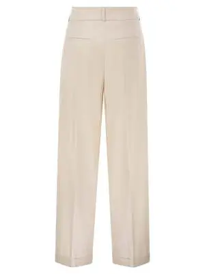 Peserico Tailored Virgin Wool Stretch Trousers - Multicolor