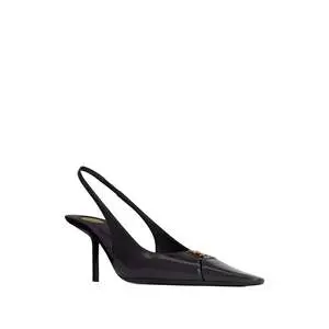 Saint Laurent Leather Slingback Pumps - Black