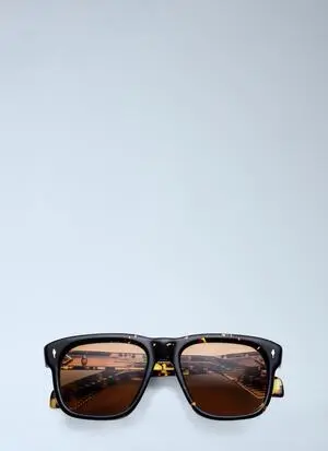 JACQUES MARIE MAGE Yves Tortoiseshell Sunglasses - Brown