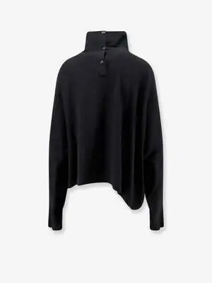 Rick Owens Jumbo Tabard Alpaca And Wool Blend Top