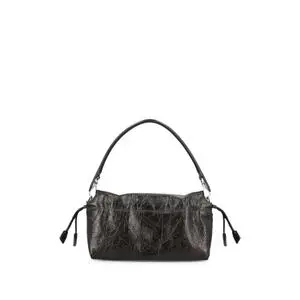 Fendi Calfskin Medium Baguette Soft Tote Bag - Black