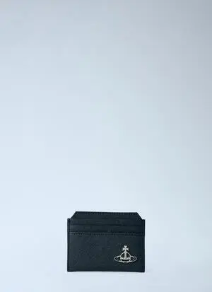 VIVIENNE WESTWOOD Leather Card Holder - Black