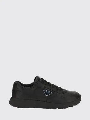 Prada Leather Sneakers - Black