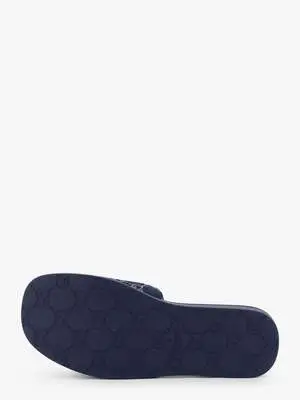 Gucci Denim Sandals With Gg Motif