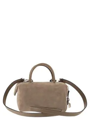 Max Mara Suede Calfskin Holdall Bag - Brown