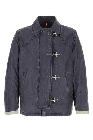 FAY Denim Linen Jacket - Blue