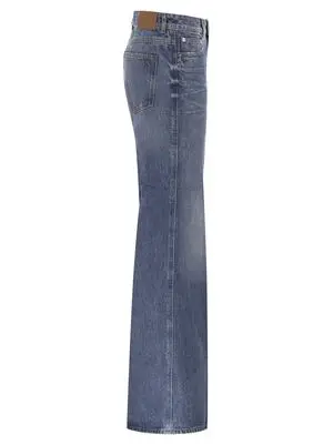 Sportmax Spdmeandro Flared Cotton Denim Jeans