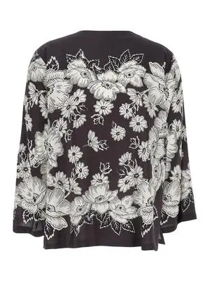 P.a.r.o.s.h Silk Floral Print Blouse - Multicolor