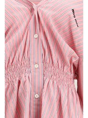 Miu Miu Striped Dress - Pink