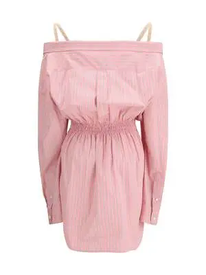 Miu Miu Striped Dress - Pink