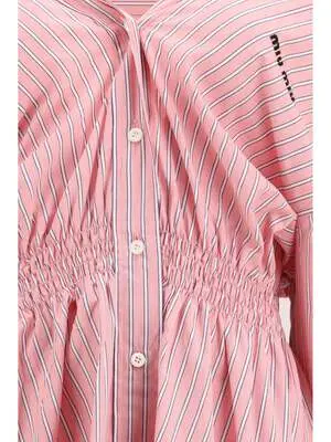 Miu Miu Striped Dress - Pink