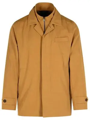 FAY Morning' Beige Cotton Blend Jacket - Cream