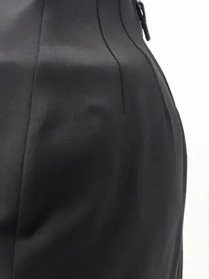 Rick Owens Stretch Wool Blend Skirt