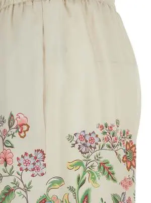 Etro Floral Print Tech Fabric Pants - Multicolor