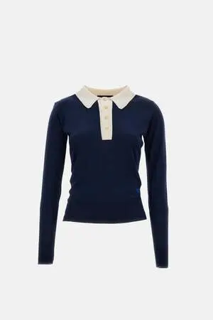 WALES BONNER Long Sleeved Polo Shirt John Smedley For - Multicolor