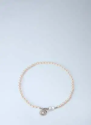 VIVIENNE WESTWOOD Simonetta Pearl Necklace - Silver