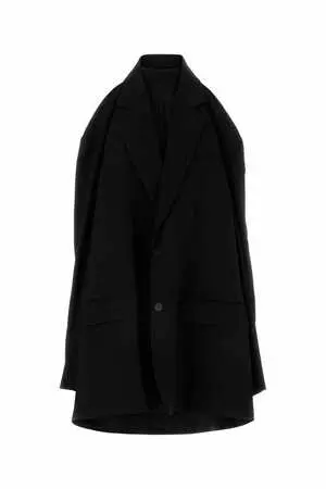 Balenciaga Viscose Blend Blazer Dress - Black