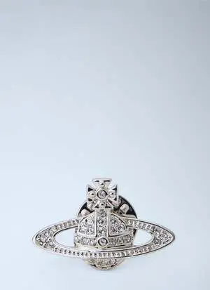 VIVIENNE WESTWOOD Mini Bas Relief Clutch Pin - Silver
