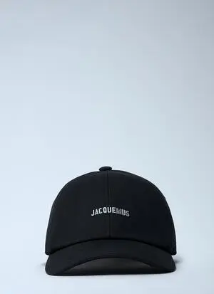 Jacquemus Logo Motif Baseball Cap - Black