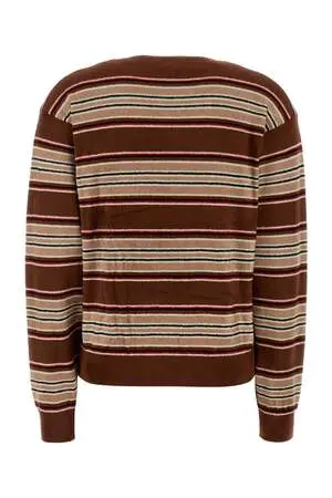 Miu Miu Striped Chenille Sweater - Multicolor