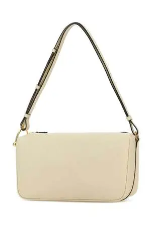 Gucci Ivory Leather Medium Half Horsebit Shoulder Bag