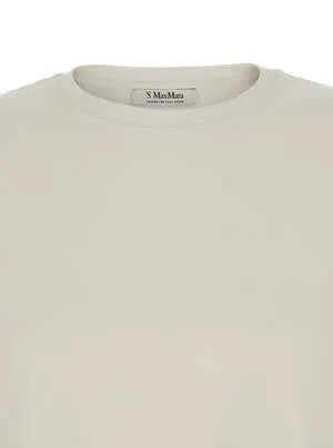 Max Mara Cotton Crew Neck T-shirt - Multicolor