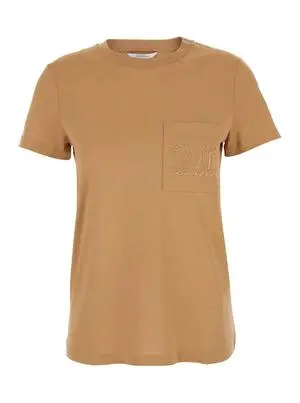 Max Mara Cotton Crewneck T-shirt - Cream