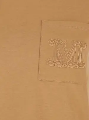 Max Mara Cotton Crewneck T-shirt - Cream